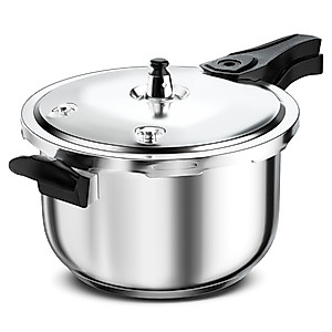 WantJoin Pressure Cooker Stainless Steel 6 Qt, Commercial Stove Top Pressure Cooker Pot Used for Pressure Foodie or Steaming, Compatible with Gas & Induction Cooker