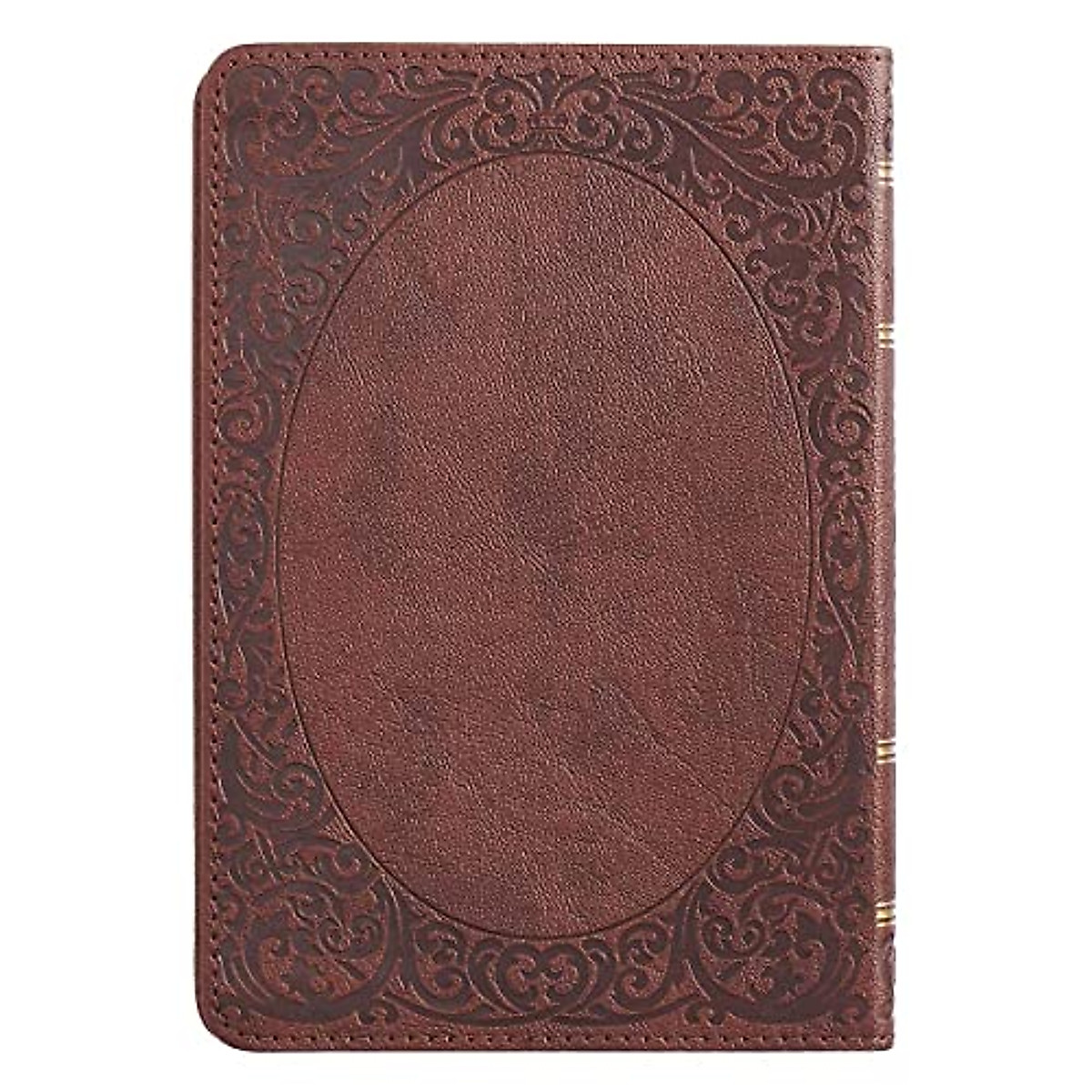 Personalized Bible Custom KJV Medium Brown Faux Leather Compact Bible Custom Made Gift for Baptisms Christenings Birthdays Celebrations Holidays