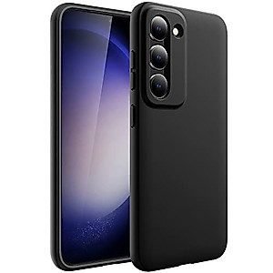 JETech Slim Fit Case for Samsung Galaxy S23+ / S23 Plus 5G 6.6-Inch, Soft TPU Thin Protective Phone Cover with Matte Finish, Shockproof (Black)