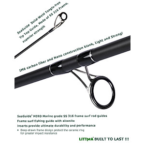 LITTMA—Surf Rods LITTMA Surf Spinning Rod Surf Rods Saltwater 12ft 9ft 10ft 11ft Graphite Surf Rod Surf Casting Rod Surf Fishing Rod Surf Rod Saltwater Surf Travel Rod Surf Rod Barra de Surf Surf Rod