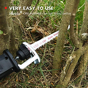 Hanida 9-Inch 5-Pack and 6-Inch 7-Pack Wood Pruning Saw Blades for Reciprocating/Sawzall Saws - 12 Pack