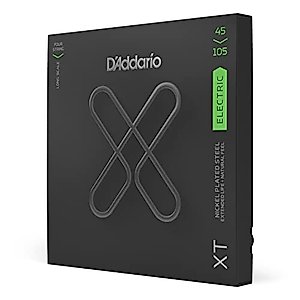 D'Addario XT Coated Bass Strings - Electric Bass Guitar Strings - 4-String, Lt. Top/Med. Bottom, 45-105
