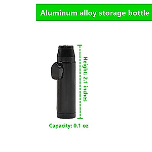 OakMsOik Mini Keychain Waterproof Storage Bottle Portable with Knob Switch Storage Bottle