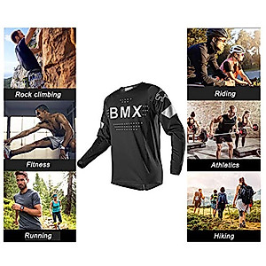 Wisdom Leaves Men's Mountain Bike Jersey Long Sleeve MTB Shirts Downhill BMX Powersports Jerseys