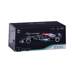 Bburago B18-38058H 1:43 F1 Mercedes AMG W12 E-Performance with Helmet Hamilton, Assorted