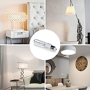 GMY JDE11 120V 100W T4 Mini Candelabra Base 1600lm 2800K Clear Dimmable JD E11 Halogen Light Bulbs 4Pack