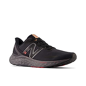 New Balance Men's Fresh Foam Arishi V4 Running Shoe, Black/Magnet/Electric Red, 11