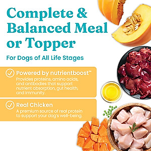 Solid Gold Air Dried Dog Food Toppers for Picky Eaters - Healthy Dog Treats Made with Real Chicken to Serve as Meal Topper or Dog Treat - Supports Muscle Growth, Immunity, and Healthy Digestion - 1 LB