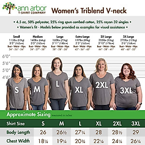 Ann Arbor T-shirt Co. Detroit | Classic Retro City Navy Detroiter 313 Cool Michigan Women V-Neck T-Shirt Top-(GreyV,XL)