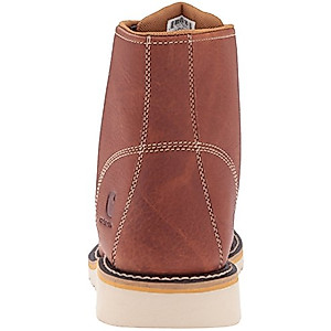 Carhartt mens 6 Inch Waterproof Wedge Steel Toe Work Boot, Tan, 12 Wide US