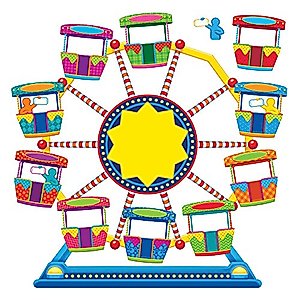 TREND enterprises, Inc. T-8417 Ferris Wheel Job Chart Plus Bulletin Board Set