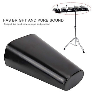 Percussion Cowbell,6 Inch Metal Percussion Musical Handheld Kit Drum Set Cowbell Instrument Accessories