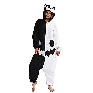 Adult Animal One-piece Pajamas Cosplay Animal Homewear Sleepwear Jumpsuit Costume for Women and Men Large