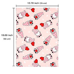 MAYPLUSS Wrapping Tissue Paper - 90 Sheets - Valentines Day Design - 13.7 inch X 19.7 inch Per Sheet