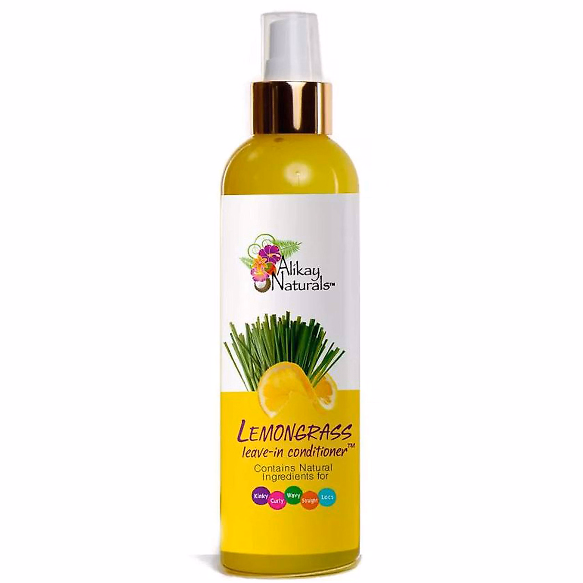 Alikay Naturals Lemongrass Leave In Conditioner 8oz "Pack of 2"