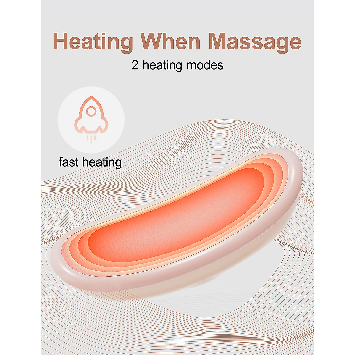 NCVI Warming Lactation Massager, 2-in-1 Breast Massager for Breastfeeding, Lactation Massager for Clogged Ducts, Engorgement, Heat & Vibration for Improved Milk Flow, Nursing Essentials 2 Pack