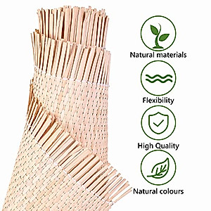 4.5"/14"/16"/18"/20"/24" Width Closed Natural Cane Webbing, Rattan Webbing for Caning Projects, Woven Cane Roll for Furniture, Chair, Cabinet, Ceiling, Basket