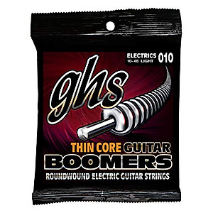 GHS Strings TC-GBL Thin Core Boomers, Nickel-Plated Electric Guitar Strings, Light (.010-.046)