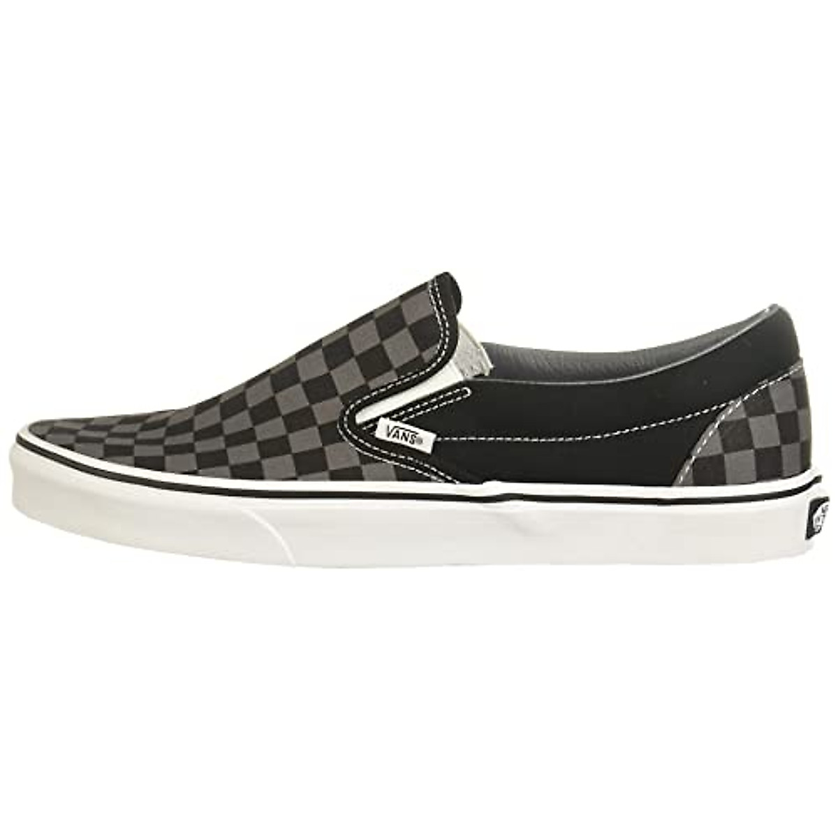 Vans Classic Slip-On, Black/Pewter Checkerboard Size 9 Women/7.5 Men