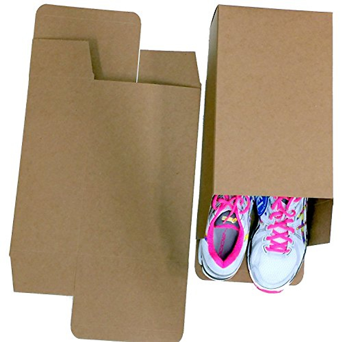 90 Bubblefast One Piece Reverse Tuck Carton Storage Shoe Boxes for Large Shoes (100)