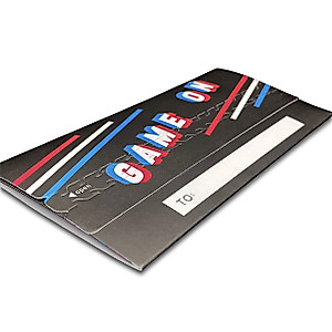 ZipGifts Birthday Card | Zip-Open Money Holder w/Clear Plastic Window for Cash, Check, & Gift Card (Game On)