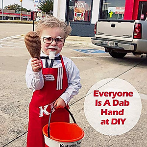 Novelty Place Kid's Apron with Chef Hat Set (3 Set) - Children’s Bib with Pocket Skin-friendly Fabrics - Cooking, Baking, Painting, Training Wear - Kid's Size (6-12 Year, Red)