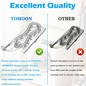 3387747 WP3387747 Dryer Heating Element -Compatible with Kenmore Elite Whirlpool Duet Maytag Bravos XL Dryers,Include 3392519 279973 Thermal Fuse 279816 Thermostat