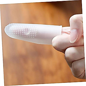 BESPORTBLE 4pcs Dog Cleaning Toothbrush Cat Finger Brush Dog Chew Whelping Puppies Supplies Cat Care Dog Toothbrushes Dog Toothbrush Kit Chewing Toys for Dogs Chew Toy White