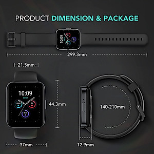 SKG Smart Watch Make/Answer Call for Men Women, GPS Fitness Tracker with 100+ Sports, SpoO2 Heart Rate Sleep Stress Monitor, IP68 Waterproof, 1.78" AMOLED Smartwatch for Android iOS iPhones, V9