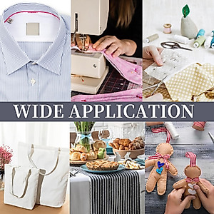 Woven Cotton Fusible Interfacing for Sewing 10.62in x 12yd Medium Weight Iron on Interfacing White Single-Sided Interfacing for t-Shirt Shirts Collars Quilts Sewing Crafting