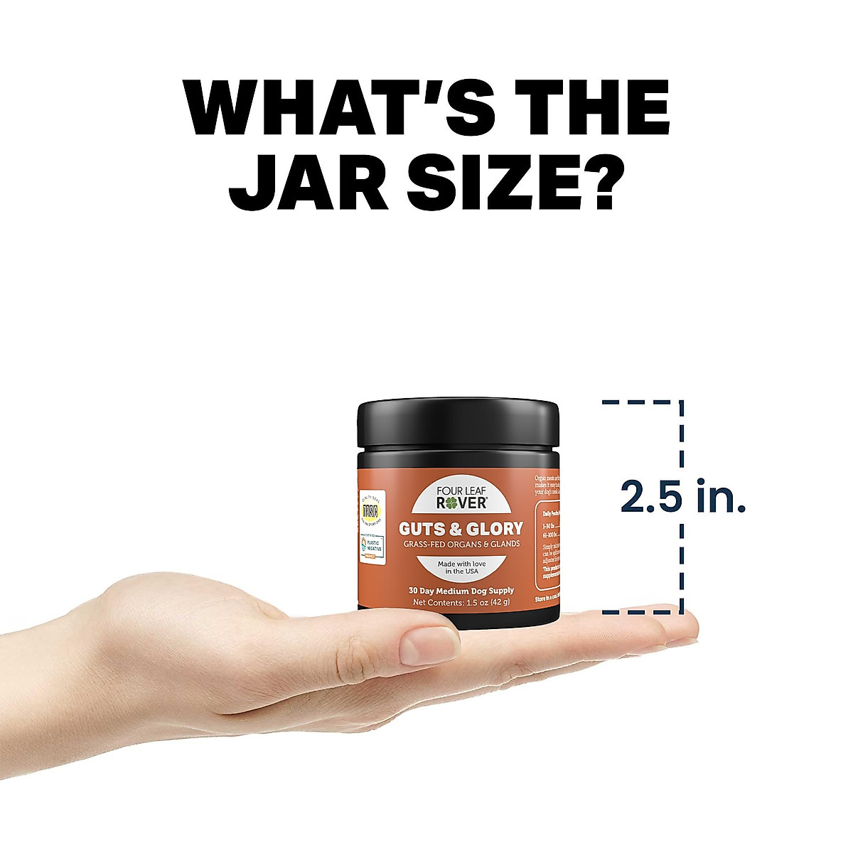 FOUR LEAF ROVER: Guts & Glory - 100% Grass-Fed Raw Beef Organs for Dogs - 10 to 45 Day Supply, Depending on Dog’s Weight - Easy to Mix - Vet Formulated - for All Breeds