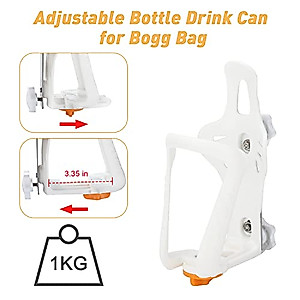 Can Drink Water Bottle Holder for Bogg Bag, Adjustable Water Bottle Holder Mount Insert Charm Accessory Compatible with Bogg Bags