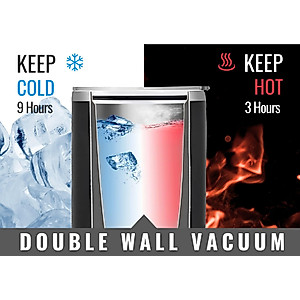 Onebttl Music Lover Gifts For Men, Women - Without Music Life Would B Flat - 40oz/1180ml Stainless Steel Insulated Tumbler with Handle, Straw & Lid - Musician Gifts, Musical Lovers Gift (Black)