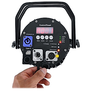 Rockville Best Pack H2O (6) Water Resistant Battery Par DJ Lights+Charge Case