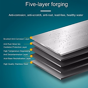 KARFER Kitchen Sink, Freestanding Stainless Steel Sink, Commercial Restaurant Sink with Faucet and Drainboard for Cafe, Bar, Hotel, Garage, Laundry Room (Size : Left Platform)