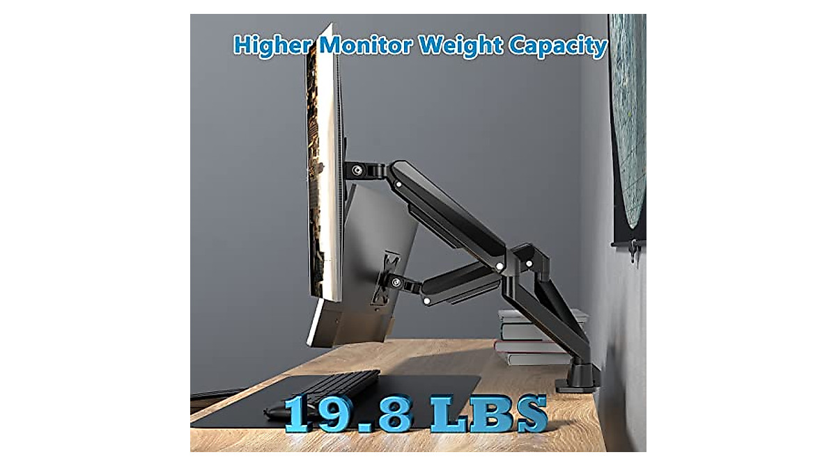 FORGING MOUNT Dual Monitor Arms: Height Adjustable Desk Stand