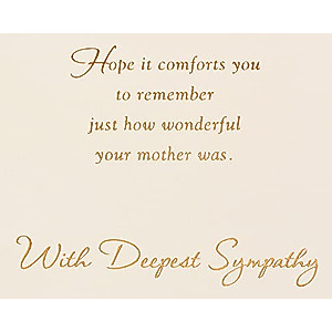 American Greetings Sympathy Card for Loss of Mother (In Memory of Your Mother)
