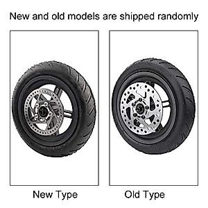 SolUptanisu Electric Scooter Tyre,Explosionproof Rear Tyre with Disc Brake for M365 Electric Scooter Replacement Access