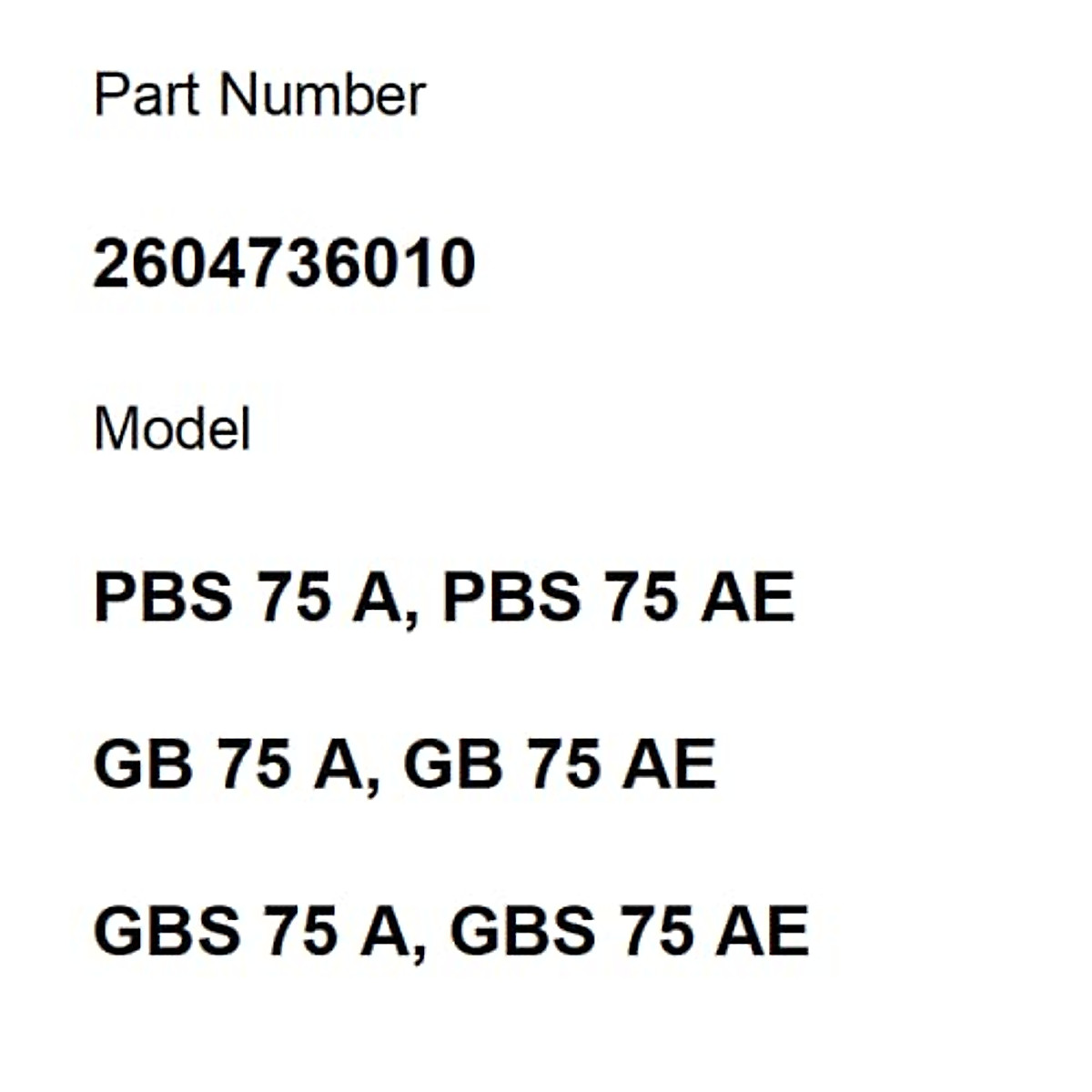 Drive Belt Compatible with PBS 75 A, PBS 75 AE, GBS 75 A, GBS 75 AE, GB 75 A, GB 75 AE, Belt Sander 1PCS