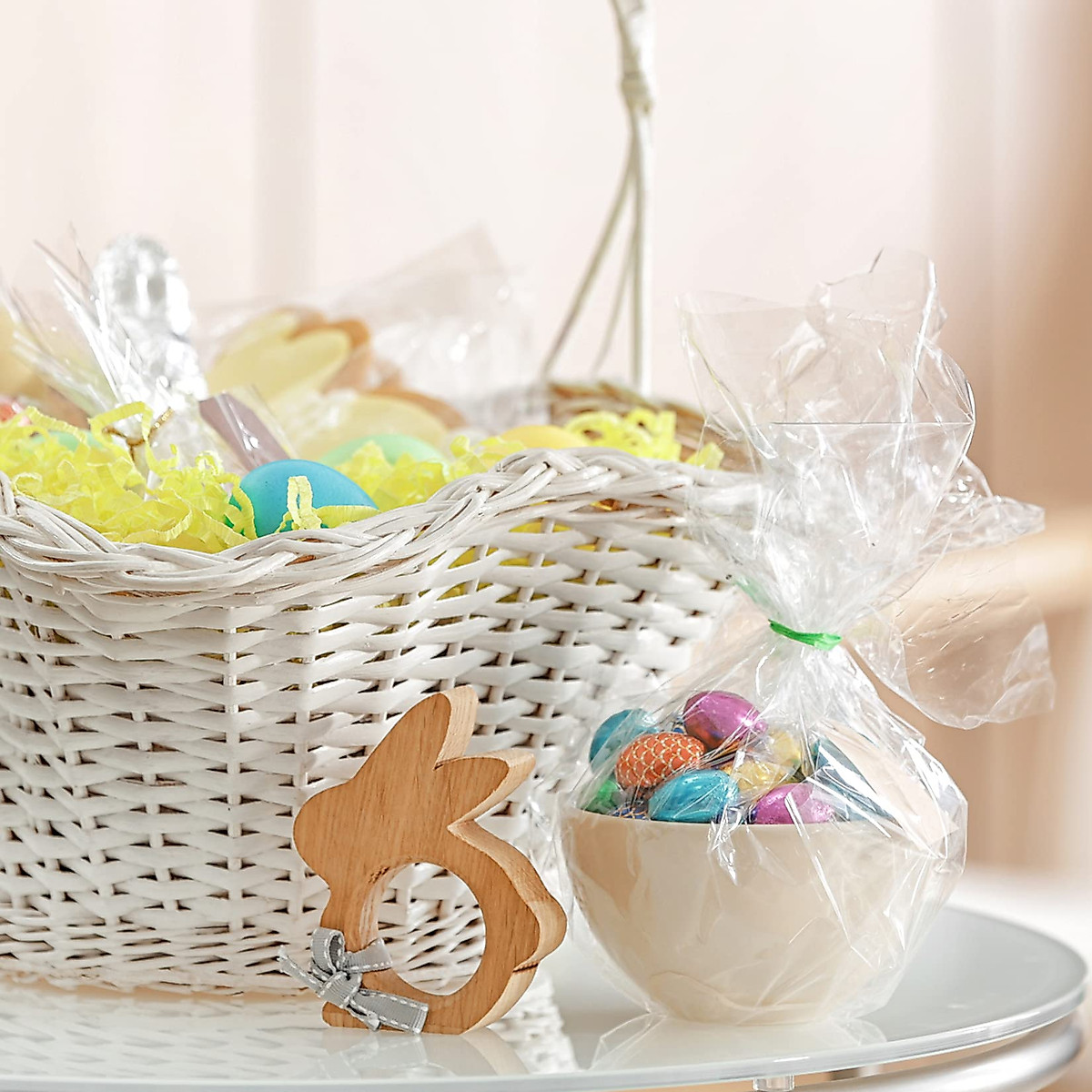 Yotelab Cellophane Bags, 9x12 Inches Clear Cellophane Gift Bags With Twist Ties, Cello Bags 200 PCS