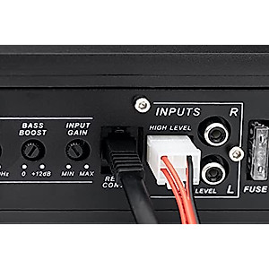 Hifonics Brutus BW-110A - 800 Watts Compact Amplified Under The Seat Car Truck Subwoofer Low Profile with Bass Remote, Great for Vehicles That Need Bass But Have Limited Space, Black