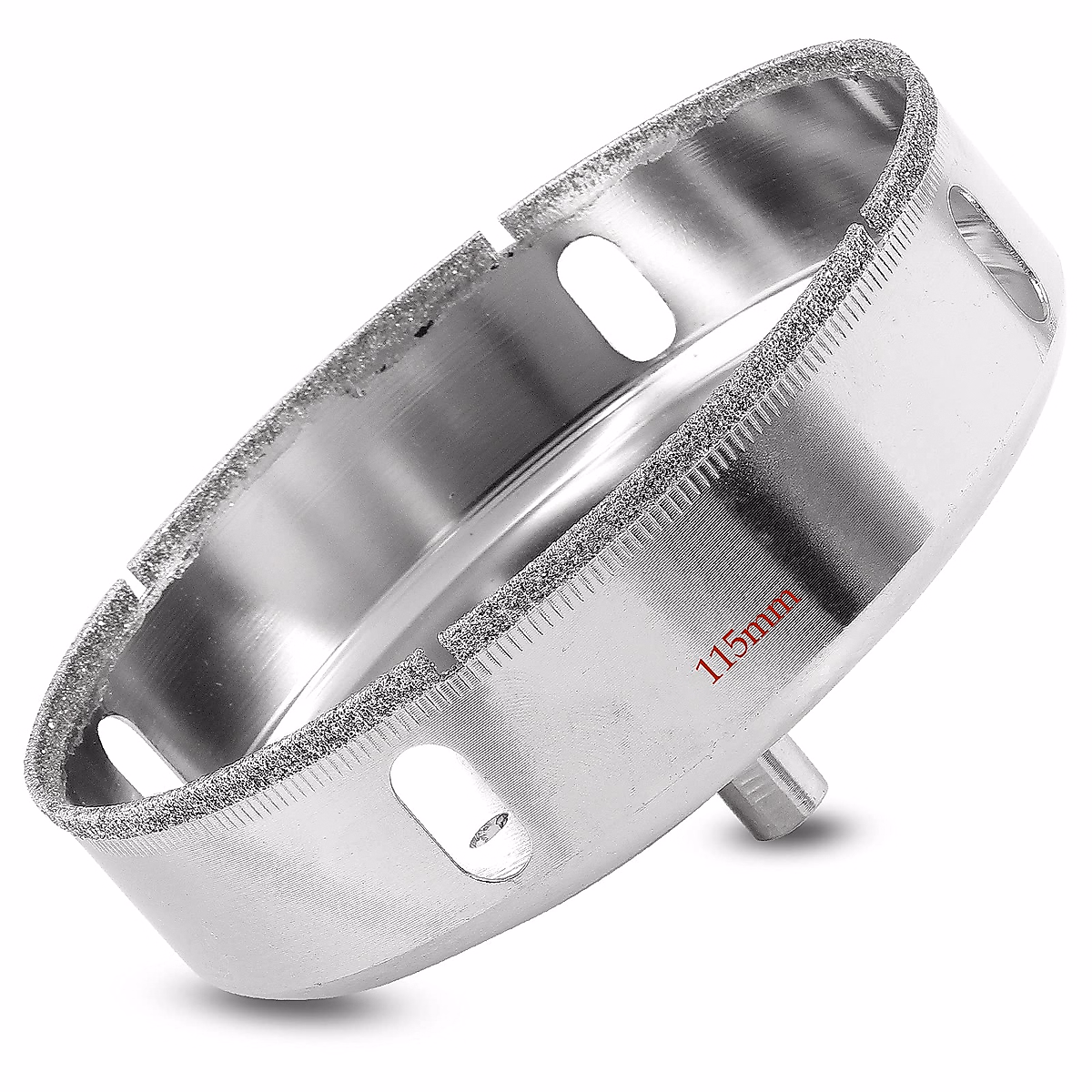 Luomorgo 115mm/4 1/2 inch Diamond Hole Saw, 1.1 inch Cutting depth Diamond Diamond Drill Bits for Glass Ceramic Marble Porcelain Tile Granite Quartz Gemstone