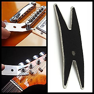 Guitar Bass Spinner Wrench Stainless Steel Spinner Wrench Microfiber Suede Backing for Switch Knob Tuner Guitar Parts & Accessories