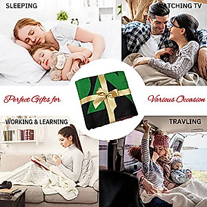 Metawu Grinch Blanket Merry Grinchmas Christmas Blanket 60”x50 Throw Fleece Blanket in Home Bed Sofa Chairs Dorm