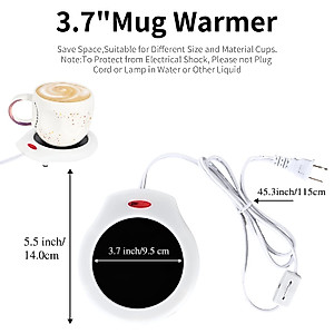 ASAWASA Coffee Mug Warmer, Candle Warmers for Large Jar, Safely Releases Scents Without a Flame, Enjoy Your Warm Coffee Tea and Milk, Gifts for Festival Birthday Men Women Mom Dad.