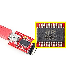 SparkFun FTDI Starter Kit - 3.3V - What You Need to get Started with FTDI FT232RL USB to Serial IC Compatible with Arduino or General Serial Applications USB Mini-B