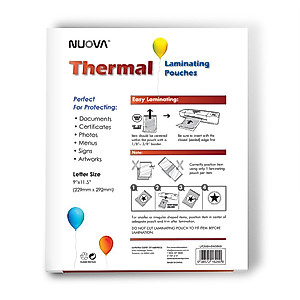 Nuova Premium Thermal Laminating Pouches, 9" x 11.5"/Letter Size/3 mil, 200 Pack (LP200H)