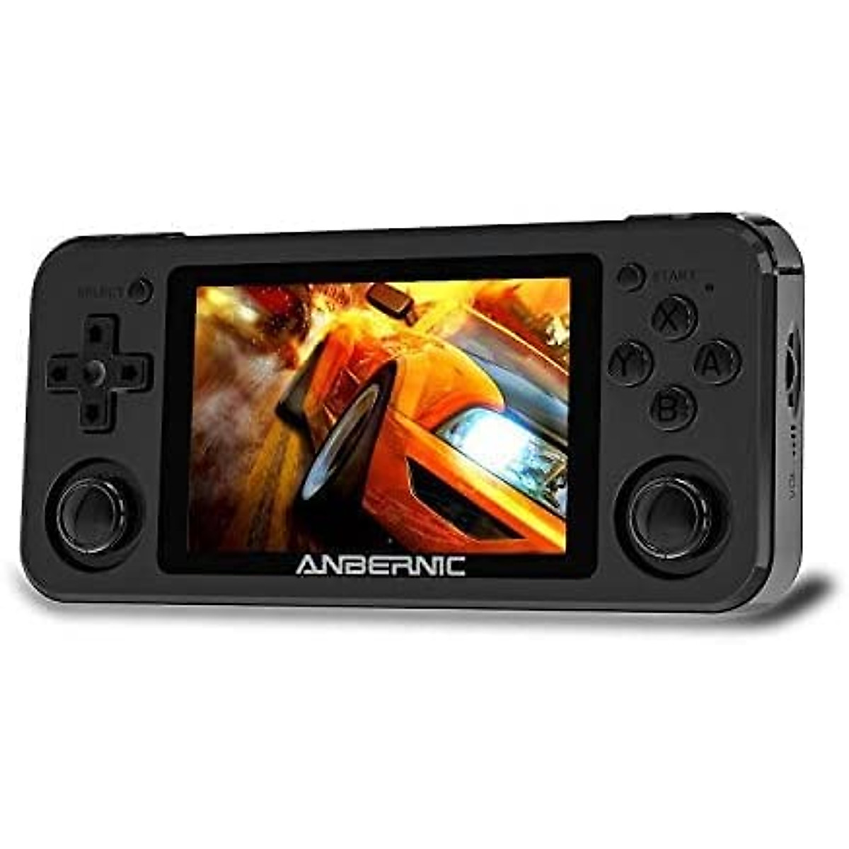 ANBERNIC RG351P Handheld Game Console with 64G TF Card 2500 Classic Games 3.5 Inch IPS Screen 3500mAh Battery, Video Games Player with Open Source System RK3326 Chip Quad-core (RG351P Black)