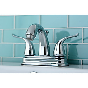 Kingston Brass Yosemite KB5615YL 4-inch Centerset Two Handle Lavatory Faucet, Oil Rubbed Bronze