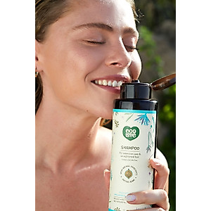 ecoLove – Natural Shampoo & Conditioning Set for Chemically Straightened Hair and Dry Damaged Hair – No SLS or Parabens - With Natural Moroccan Oil Extract - Vegan and Cruelty-Free Hair Treatment, 17.